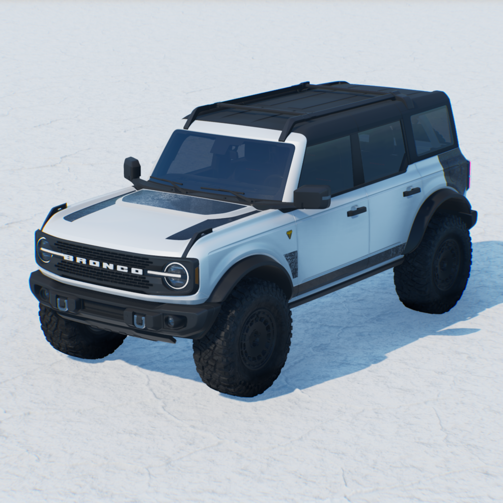 FORD BRONCO FORGED CARBON HOOD STRIPES - Rumble Wraps