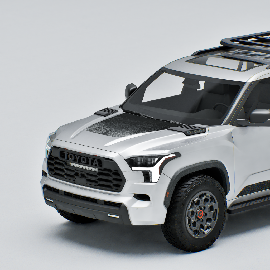 TOYOTA SEQUOIA TRDPRO FORGED CARBON HOOD (SOLID) - Rumble Wraps