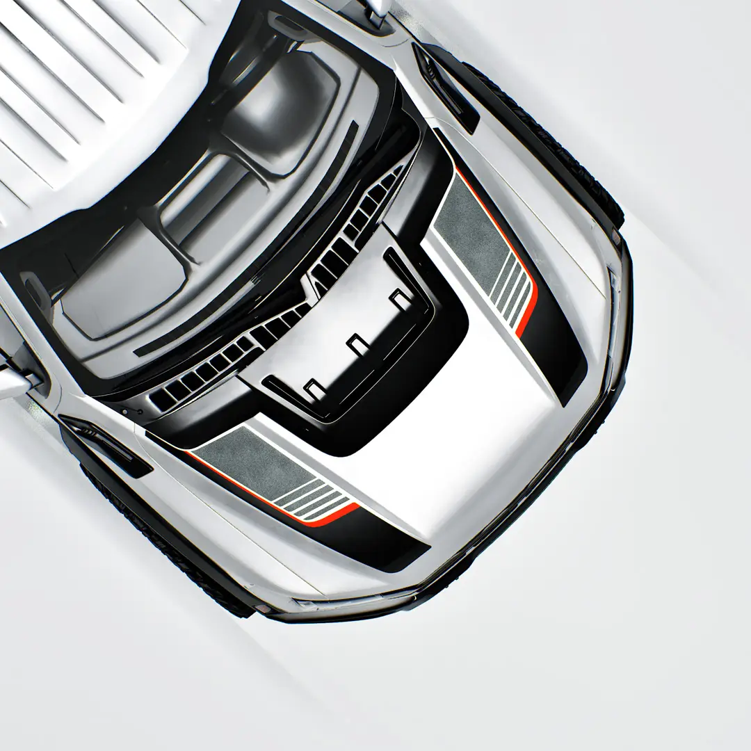 FORD F150 RAPTOR HERITAGE HOOD STRIPES v2 - Rumble Wraps